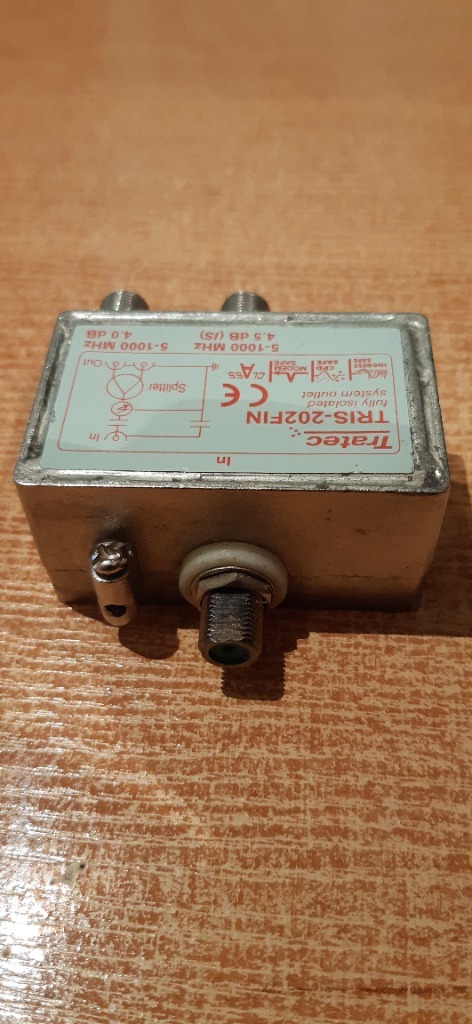 Rozgałęźnik - Splitter Tratec TRIS-202FIN kablówka | Zabrze | Kup teraz ...