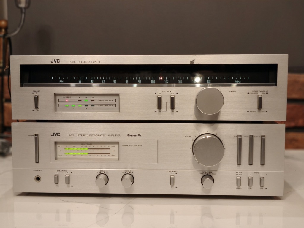 JVC AX1 + TX1L Znakomity stereo Wzmacniacz + tuner | Konstantynów ...