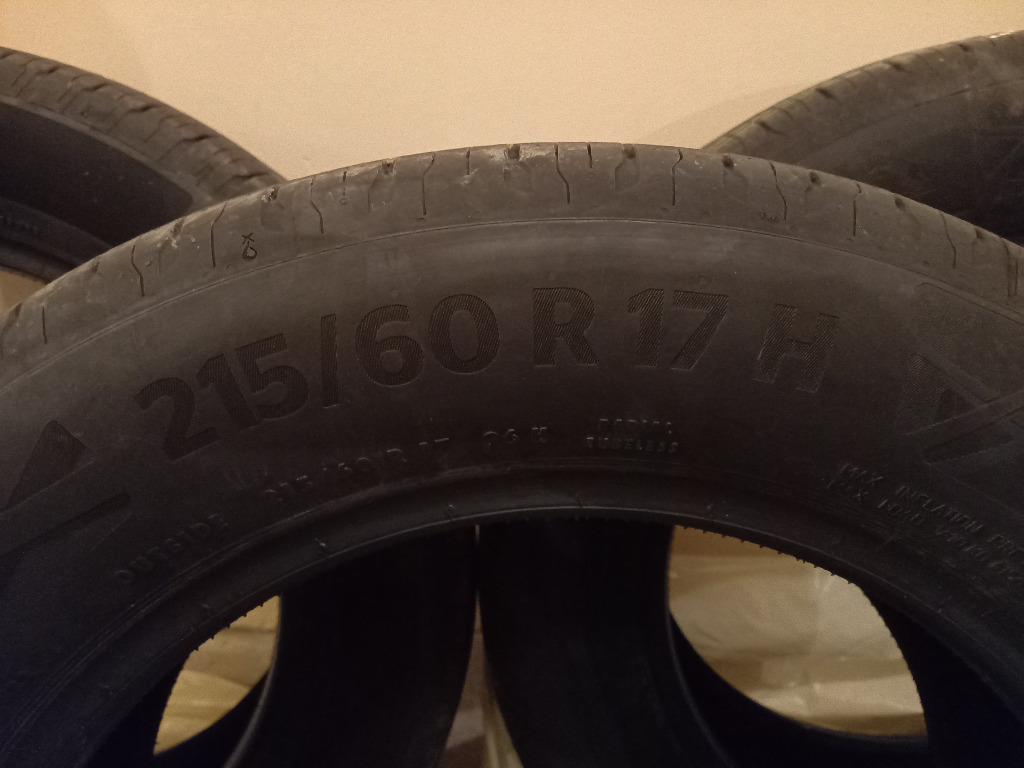 Opony letnie 215/60/17 Continental EcoContact 6 | Kraków | Ogłoszenie na Allegro Lokalnie