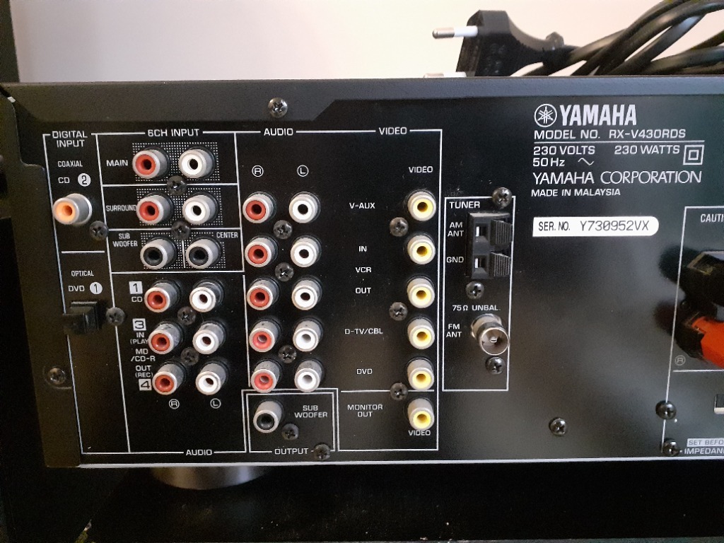 YAMAHA RX-V 430 RDS / Amplituner | Gorzów Wielkopolski | Licytacja na ...
