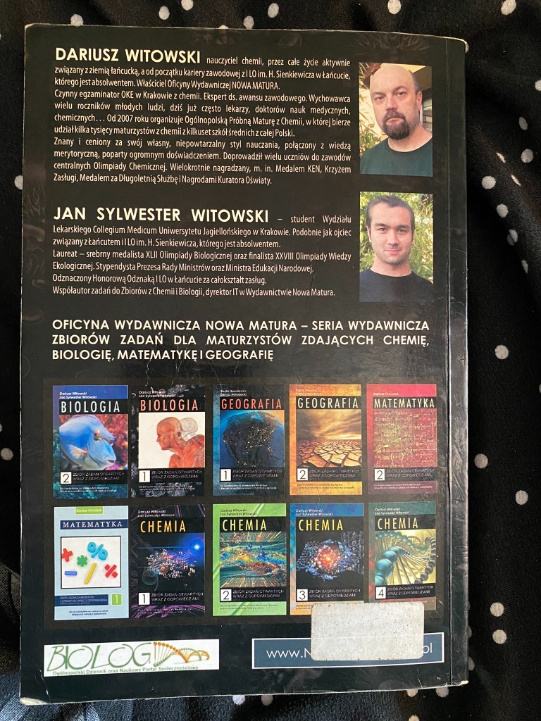 Zbiór zadań Biologia 1 Witowski | Piwniczna Zdrój | Kup teraz na Allegro Lokalnie