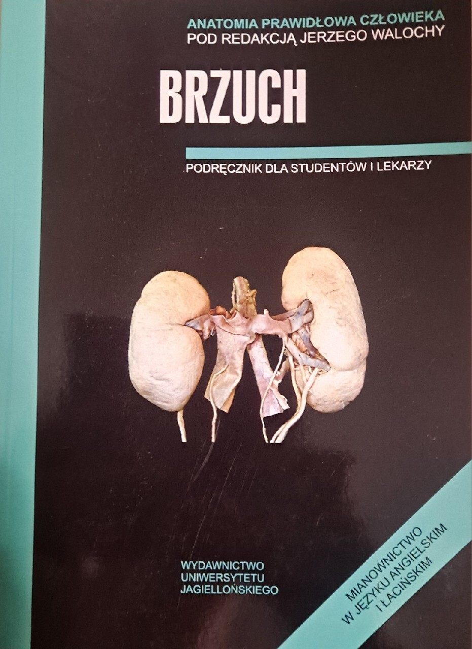 Anatomia prawidłowa człowieka, brzuch, Jerzy Walocha | Krzeczyn Wielki ...