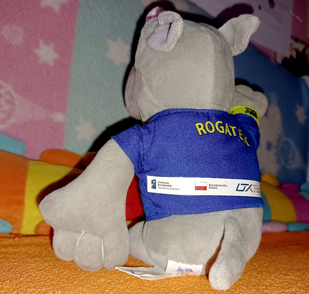 Nosorożec Rogatek maskotka PKP kolejowe ABC | Brodnica | Kup teraz na ...