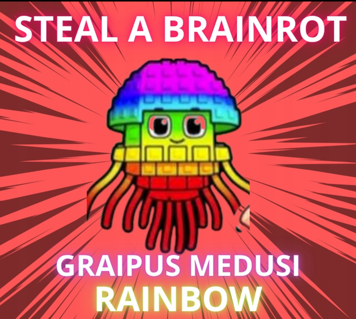 Steal a brainrot Rainbow Graipus Medusi 10M s | Żelazków | Ogłoszenie ...