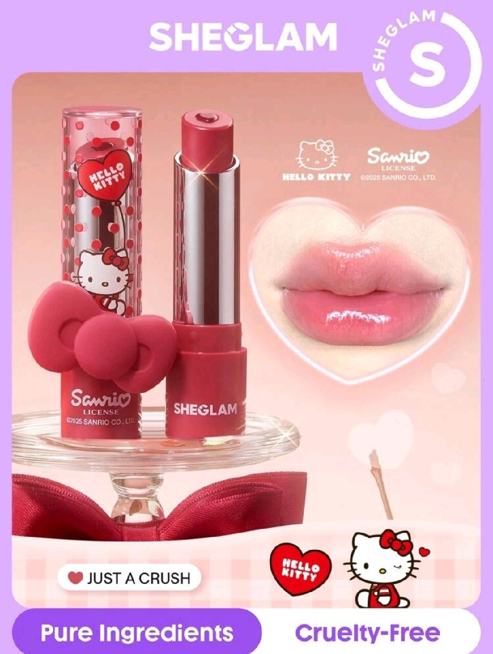 Hello Kitty x SHEGLAM Be My Baby Nawilżająca Szminka | Koszalin | Kup ...