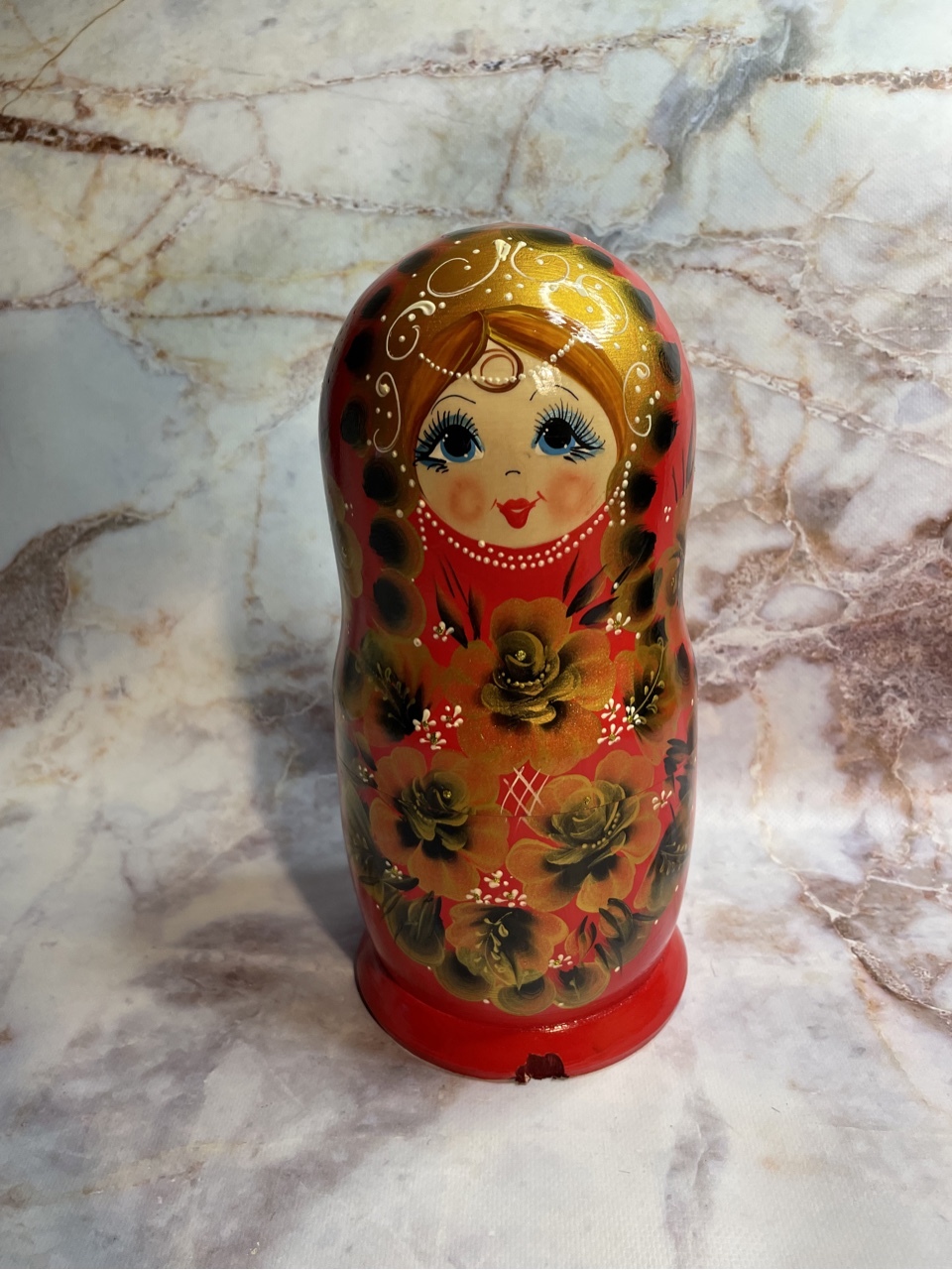 Duża matrioszka moskiewska 10 el. Rosyjska 27 cm | Warszawa | Kup teraz ...