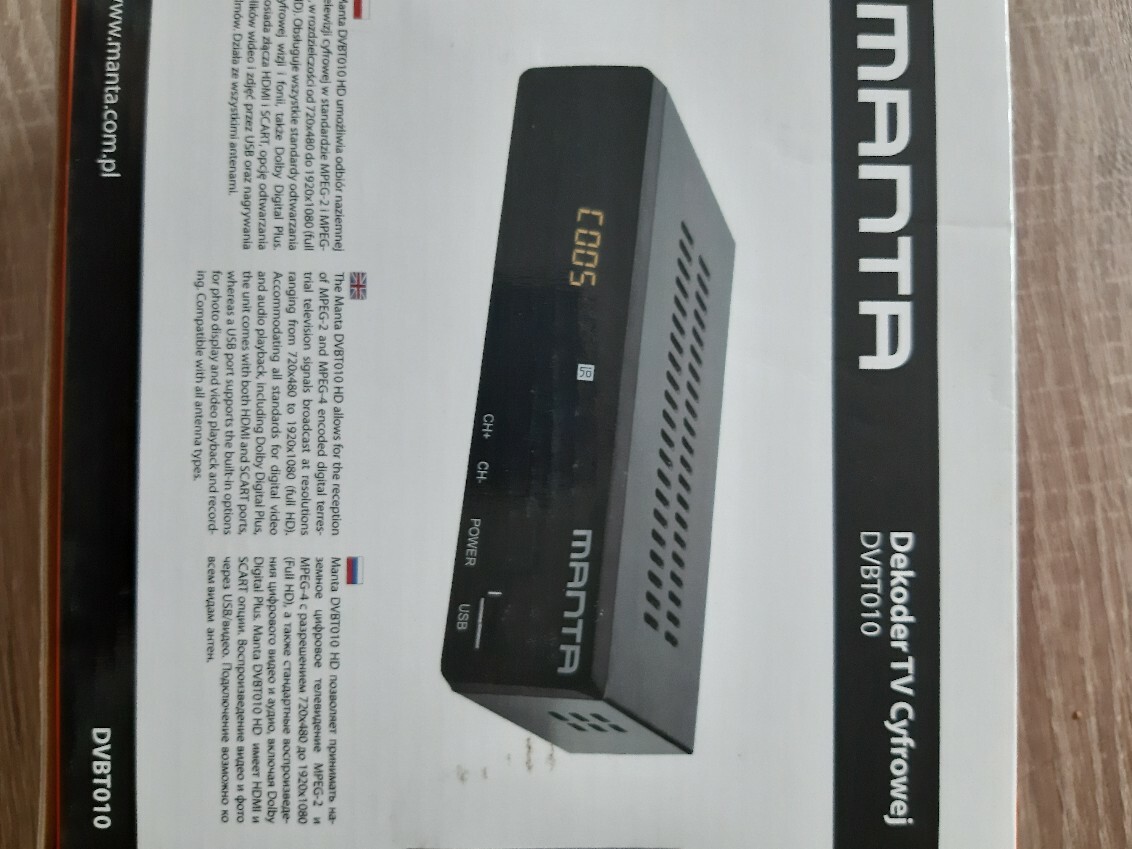 Dekoder Tv Cyfrowej Manta - Niska cena na Allegro.pl