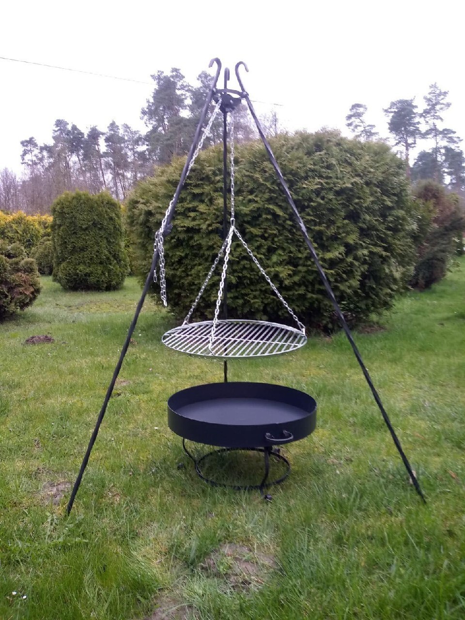Grill trójnóg 60 cm komplet SOLIDNY POLSKI | Sosnowiec | Ogłoszenie na ...