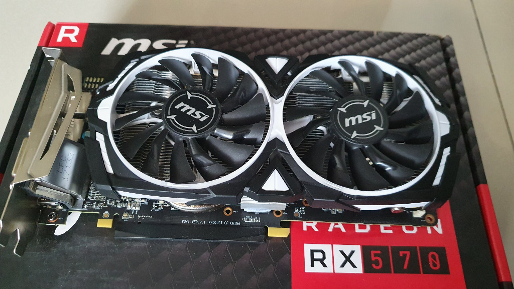 MSI Gaming Radeon RX 570 256-bit 4GB GDRR5 DirectX 12 VR Ready CFX ...