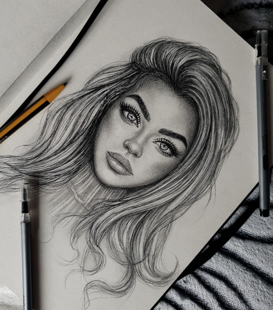 Portret rysunek ze zdjęcia na zamówienie, A4 | Pszczółki | Kup teraz na ...