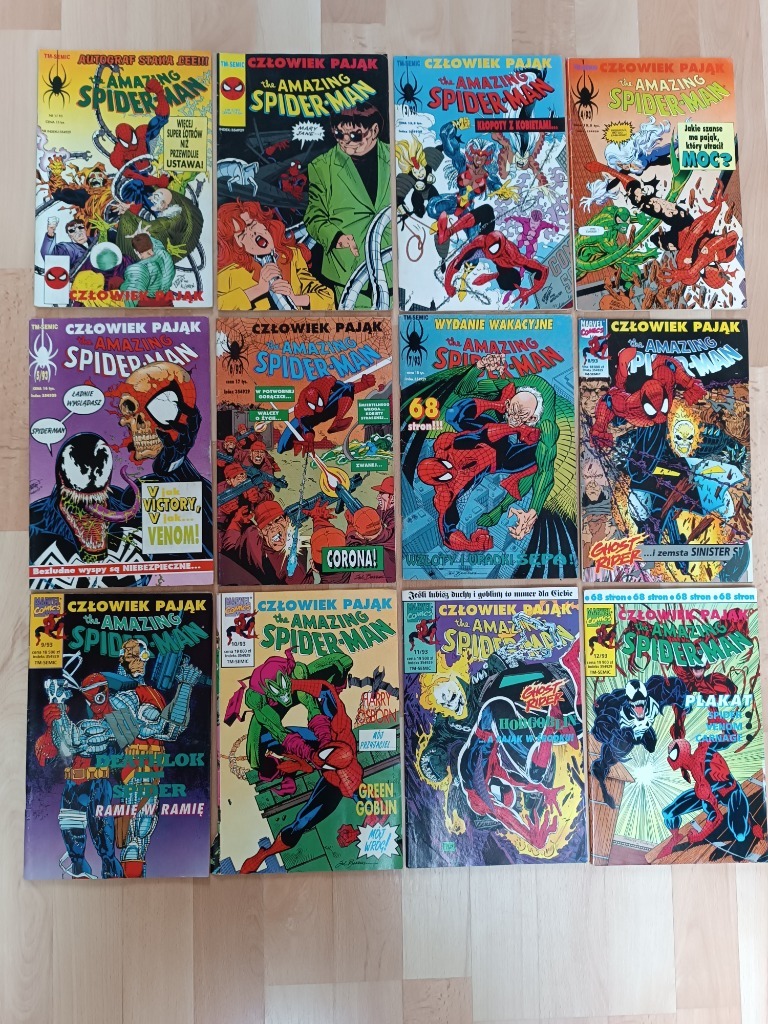 Spider-Man TM-Semic kolekcja 1993 - 12 numerów | Żabia Wola | Licytacja ...