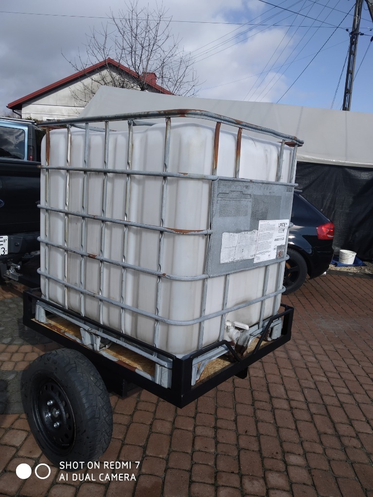 przyczepka wózek pod mauzer 1000l z podłogą | Zgłobień | Ogłoszenie na ...