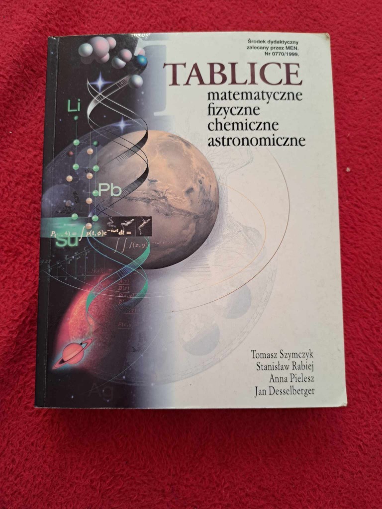 Tablice matematyczne fizyczne chemiczne astronomiczne | Wołomin | Kup ...