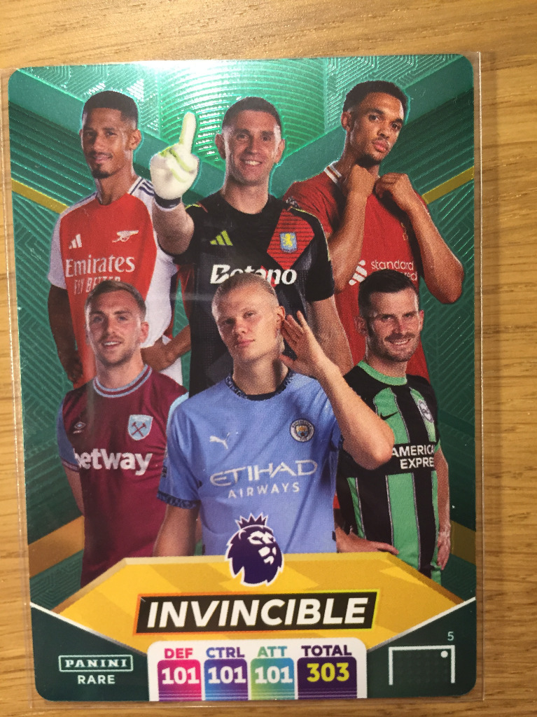 Karta Panini Premier League 2025 Invincible Emerald Parallel | Kraków ...