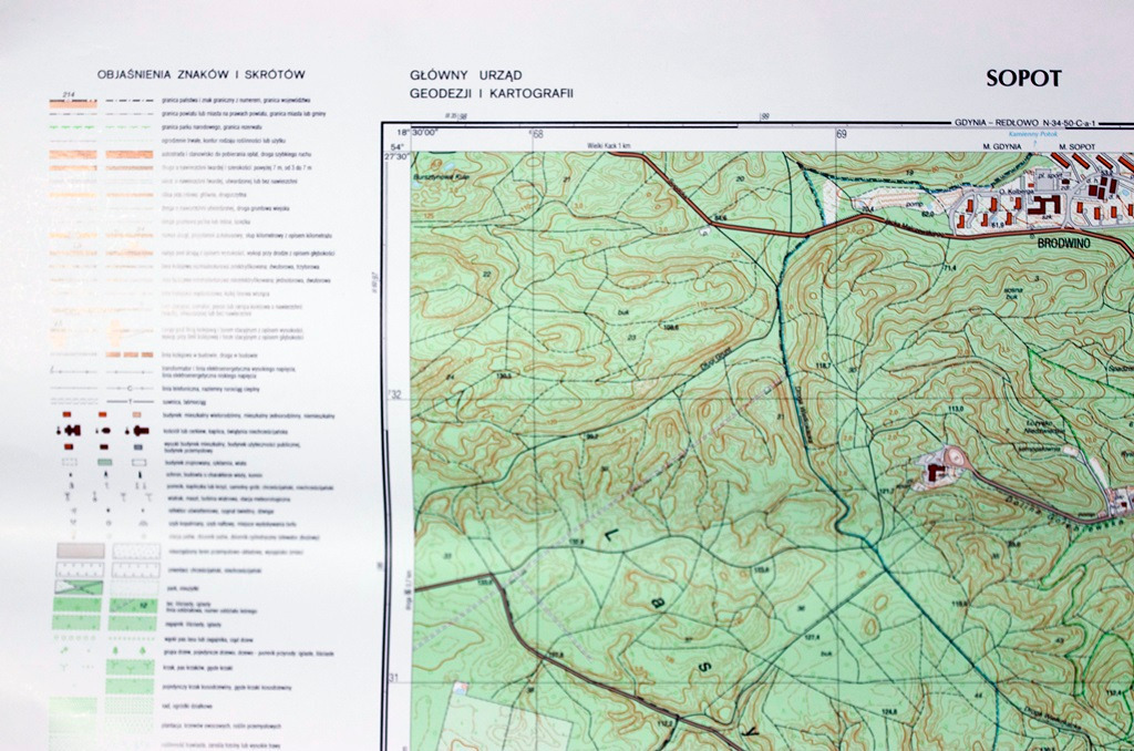 Mapa topograf 1:10 000 Jabłkowo, Jagatowo i inne | Tuchom | Kup teraz na Allegro Lokalnie