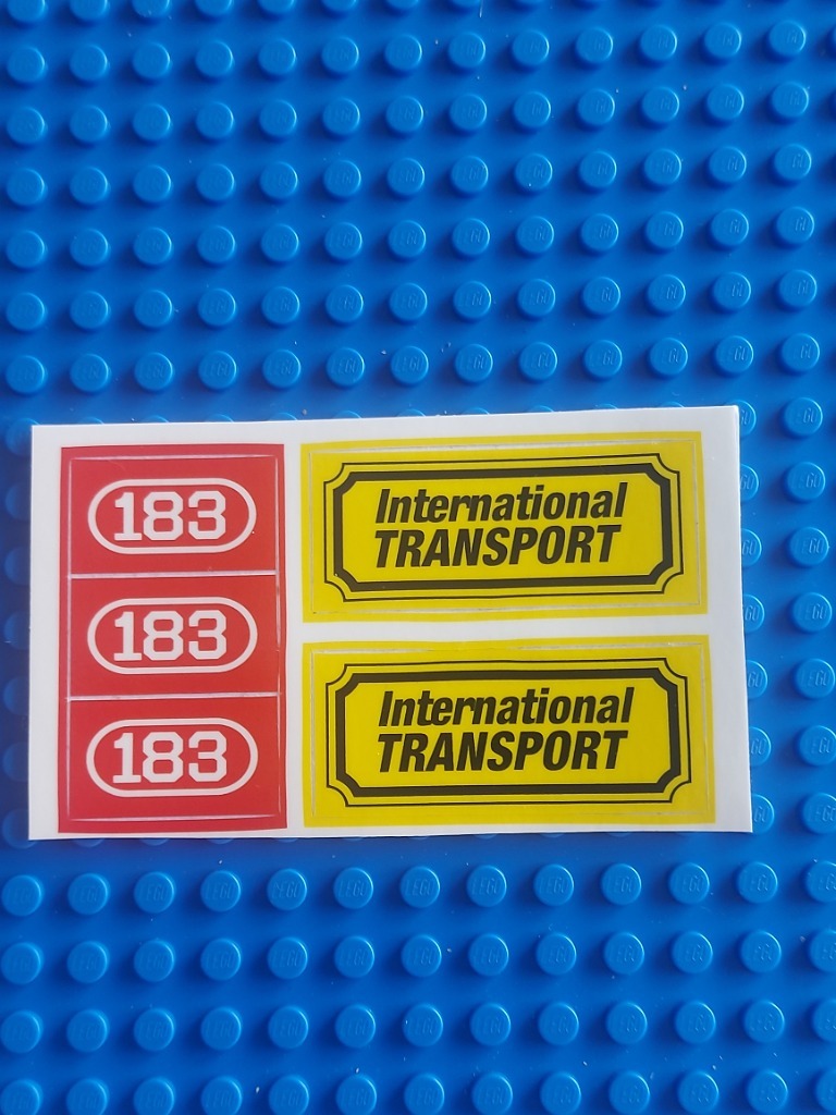 Lego 183 zastępcze naklejki | Szymbark | Kup teraz na Allegro Lokalnie