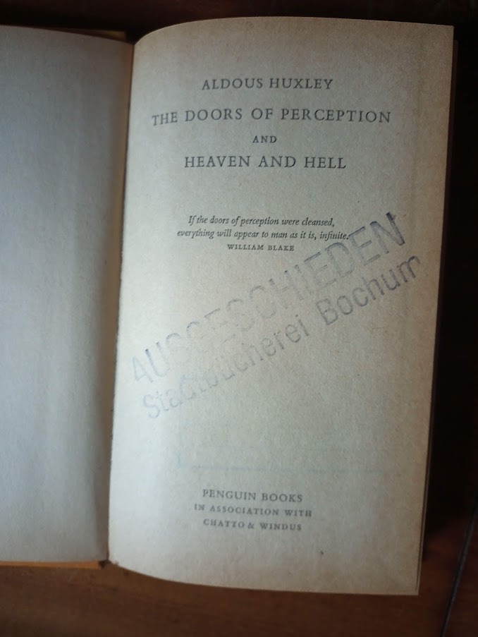 Huxley – The Doors of Perception + Heaven and Hell | Trzebiatów | Kup ...