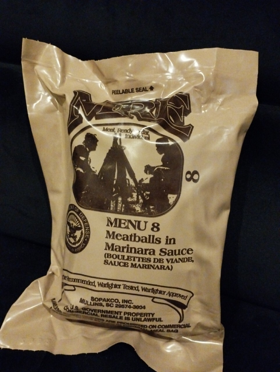 Racje żywnościowe amerykańskie MRE MENU 8 | Bolesławiec | Kup teraz na ...