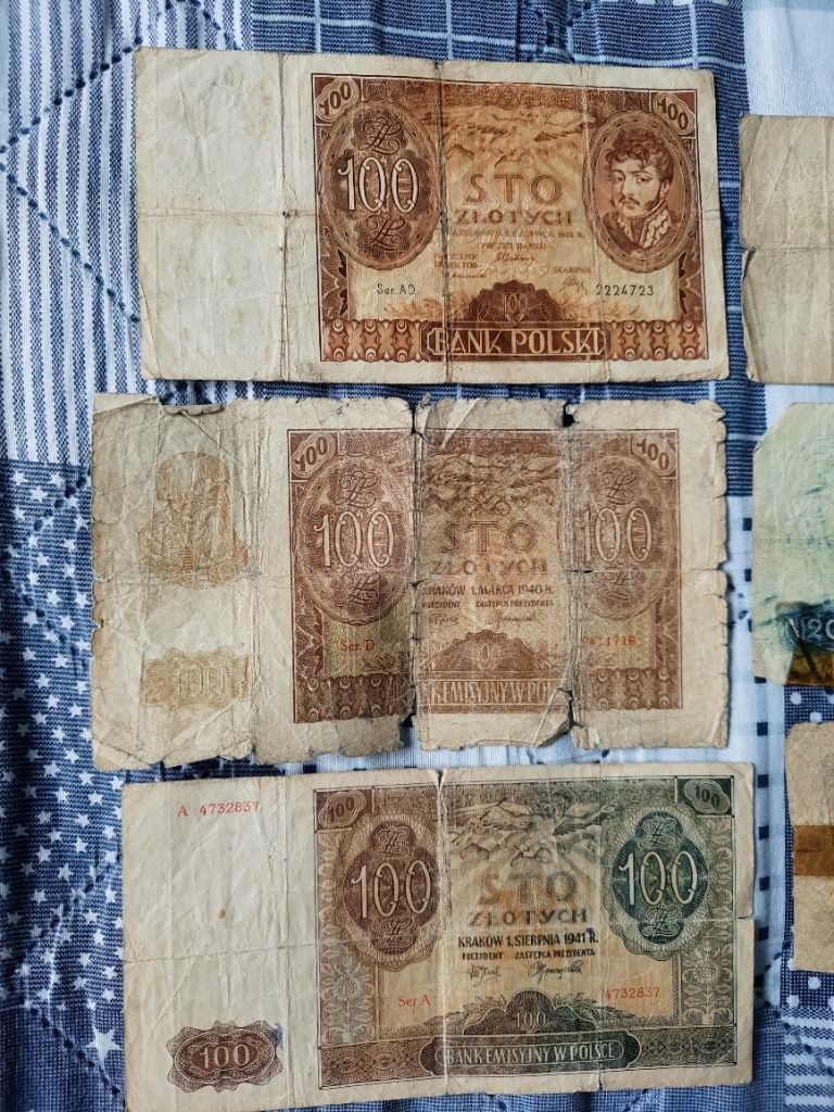 stare polskie banknoty PRL 5,20,100 zł 1931,1936 r | Wejherowo | Kup ...