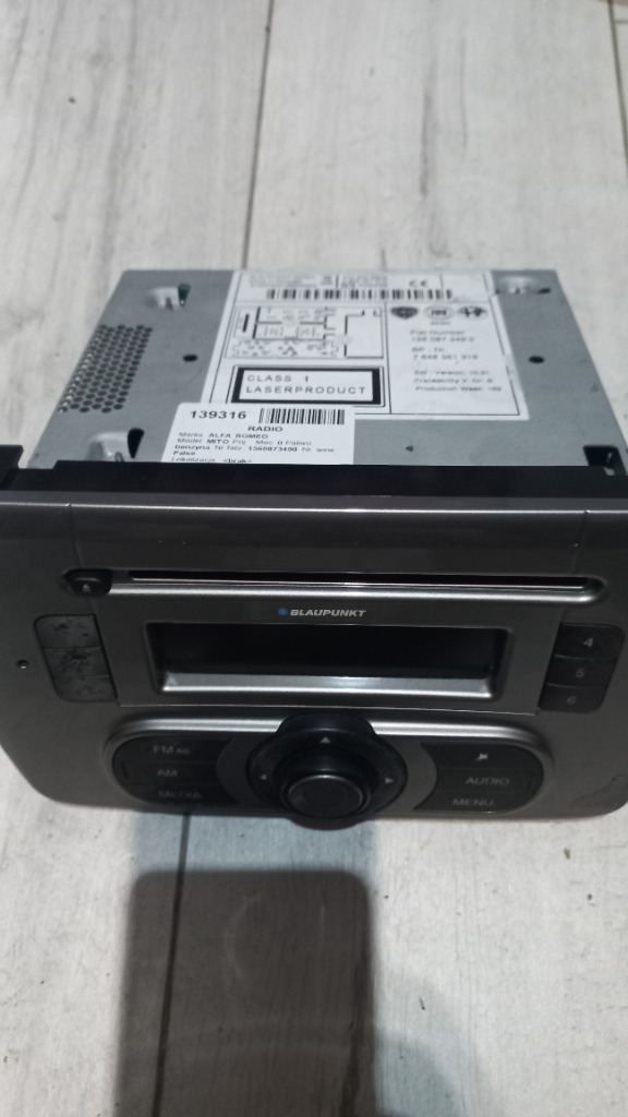 RADIO ALFA ROMEO MODEL MITO SILNIK 1 4 114KW 155KM | Łagów | Kup teraz ...