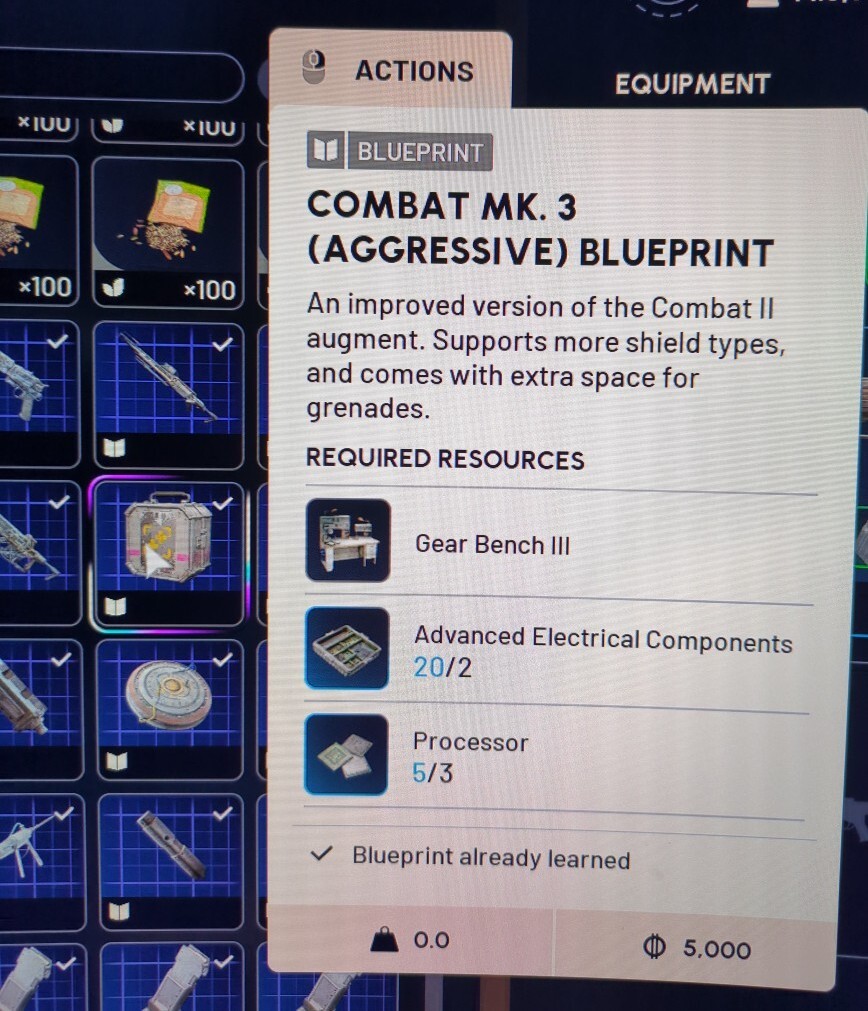 Walka mk.3 agresywna Combat Mk.3 aggresive BLUEPRINT PLAN ARC RAIDERS ...