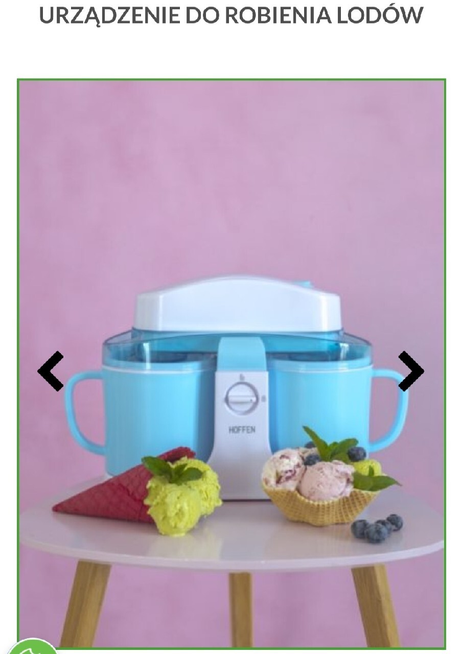 Urządzenie do lodów Hoffen Nowe | Zblewo | Kup teraz na Allegro Lokalnie