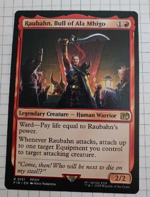 Raubahn, Bull of Ala Mhigo Magic: The Gathering - FINAL FANTASY | Tczew ...