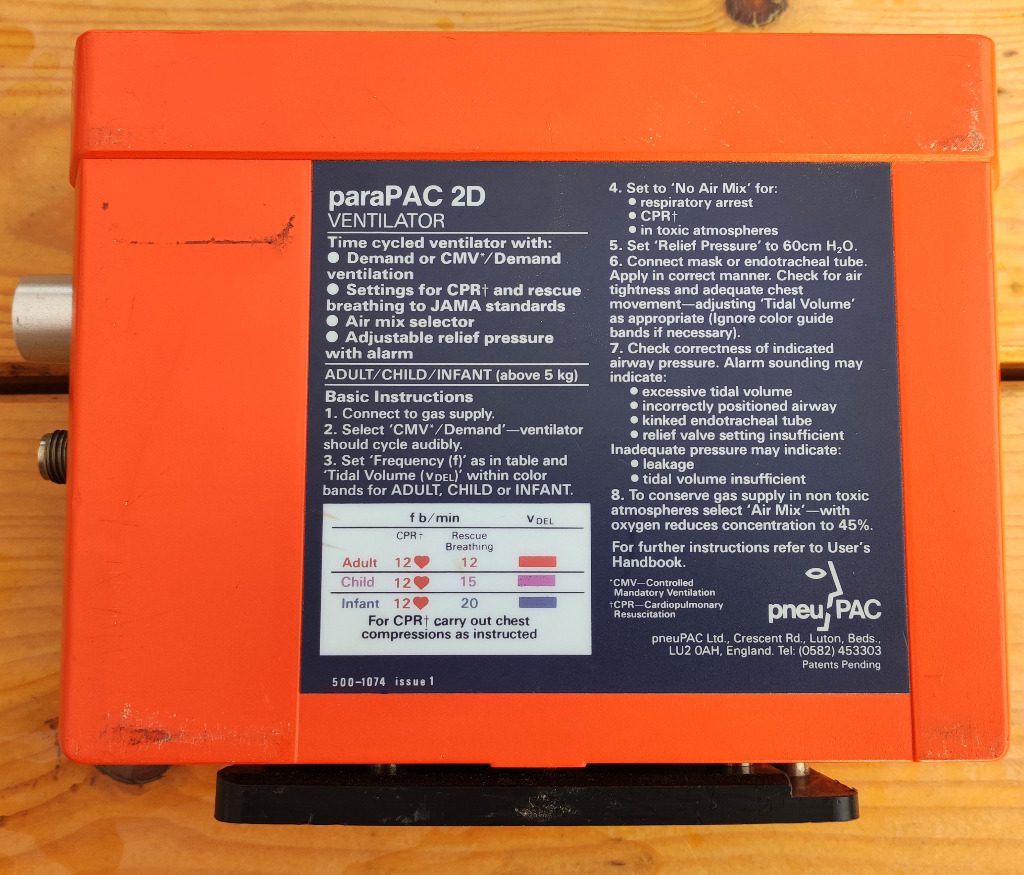 Respirator pneumatyczny ParaPac 2D transportowy | Lesko | Kup teraz na ...