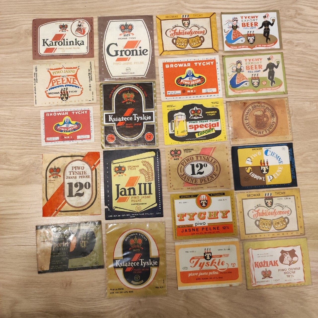 Etykiet browar w Tychach 21 sztuk | Gdynia | Kup teraz na Allegro Lokalnie
