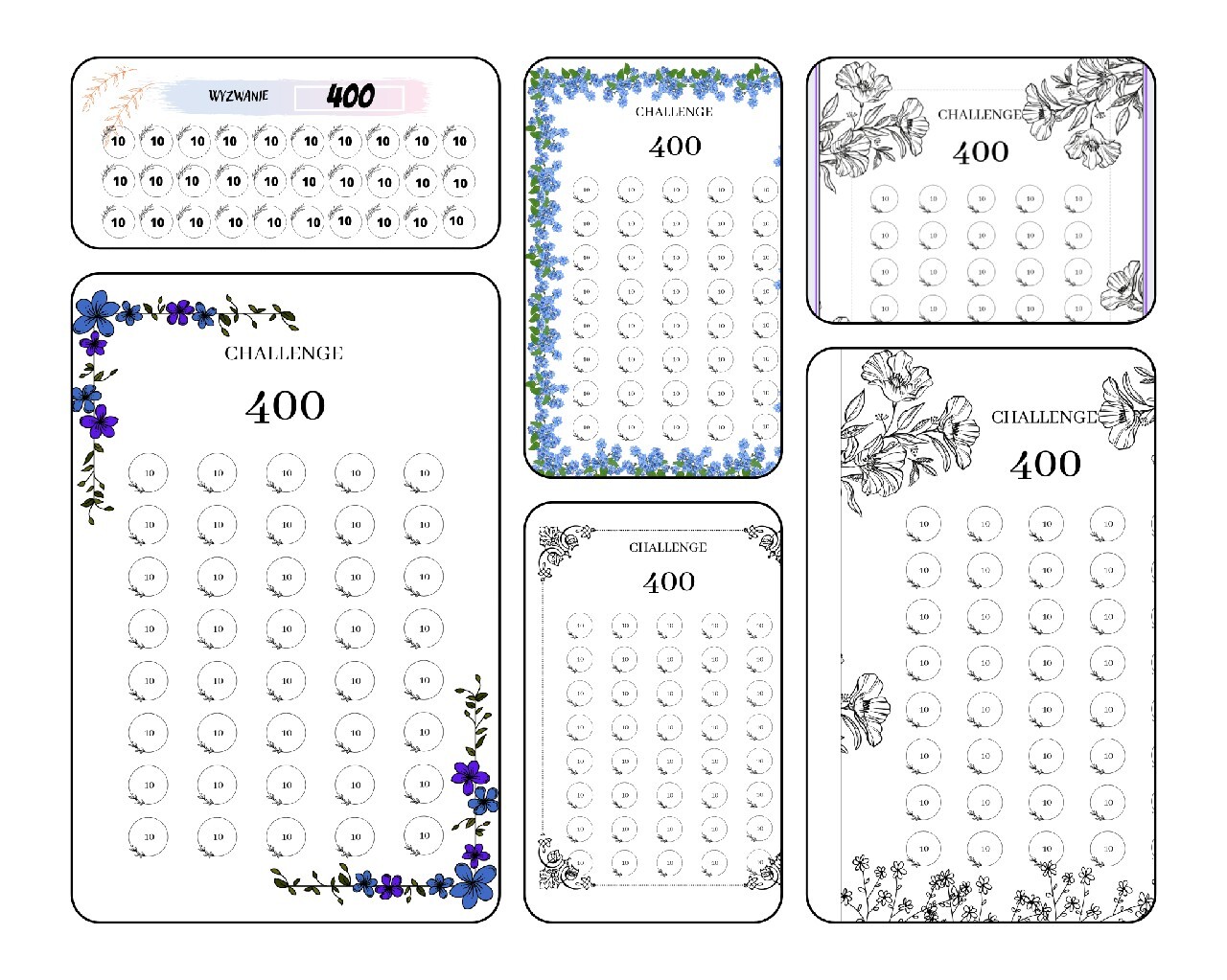 Druki do oszczędzania Wyzwanie Noworoczne | Legionowo | Kup teraz na ...