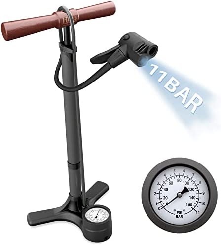 POMPKA PODŁOGOWA METALOWA HILO SPORT Z MANOMETREM | Siedlce | Kup teraz ...