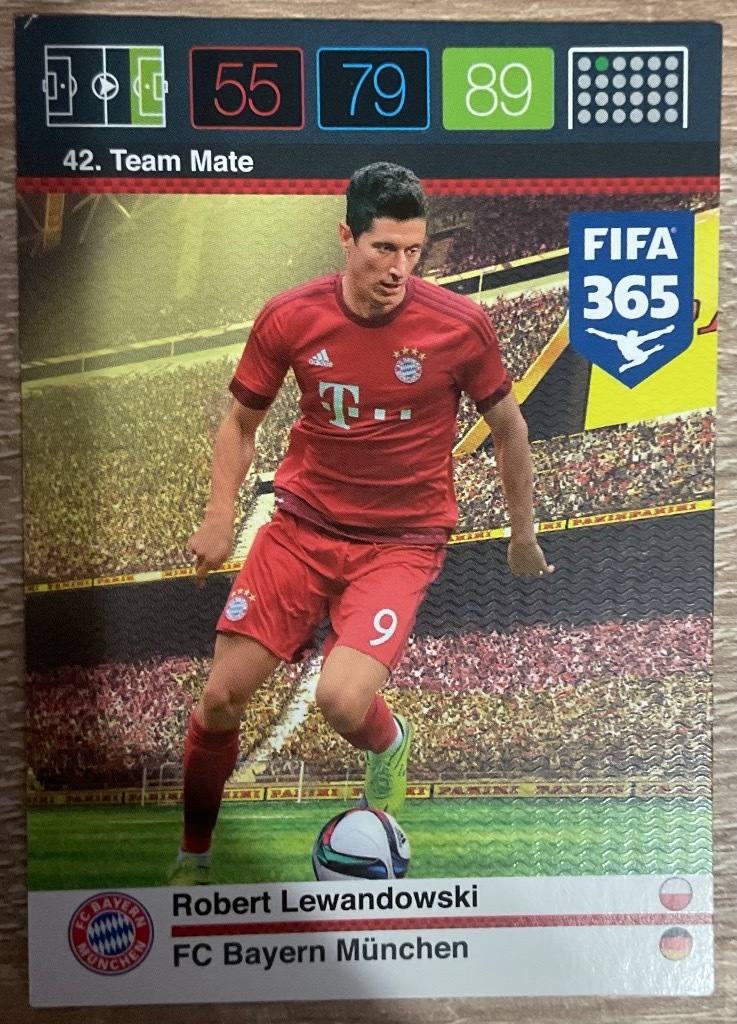 PANINI FIFA 365 2015 16 KARTA TEAM MATE ROBERT LEWANDOWSKI | Brzozów | Kup teraz na Allegro Lokalnie