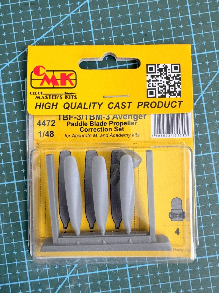 CMK K4472 TBF-3/TBM-3 Avenger Paddle Blade Propeller Correction Set ...