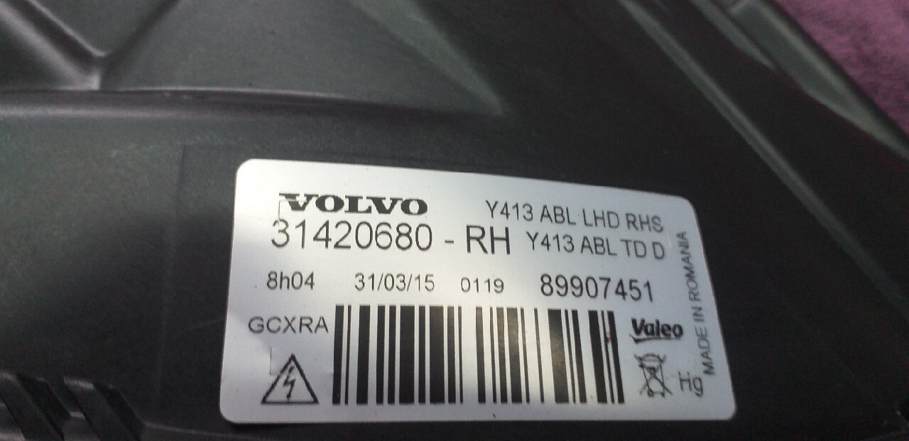 Lampa prawa Volvo Xc60 przedlift 31420680 ŁADNA | Olsztyn | Kup teraz ...