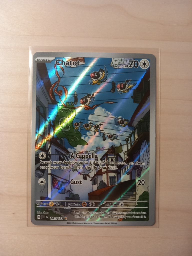 Karta Pokemon Chatot 181/162 Illustration Rare (SV Temporal Forces ...
