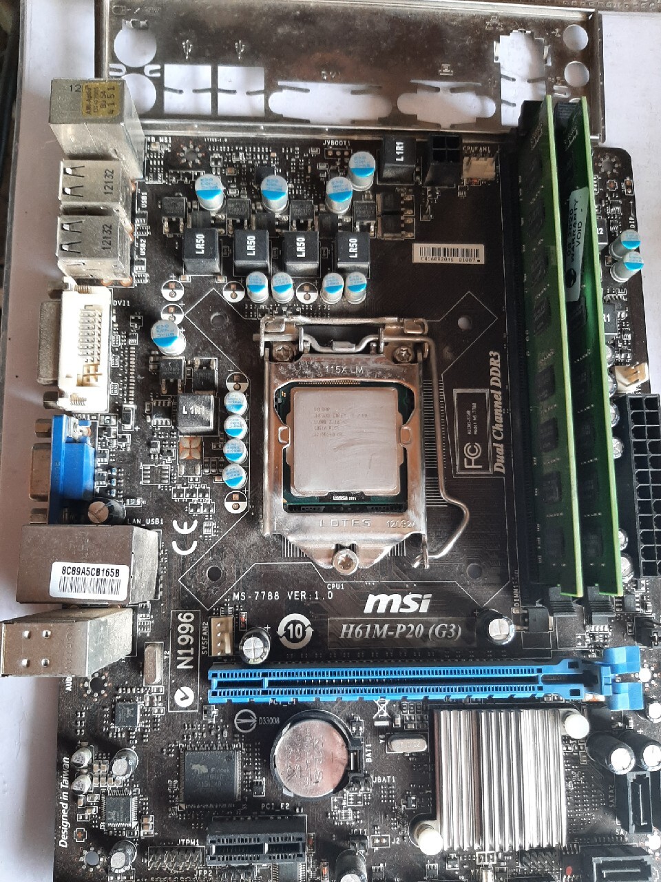 Płyta główna MSI PROCESOR I5 2GEN 8GB RAM DDR3 | Aleksandrów Łódzki ...