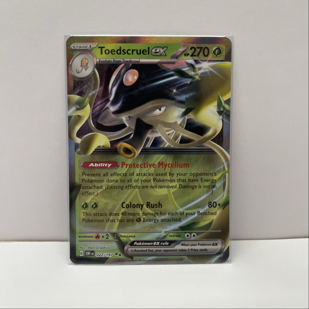 Karta Pokemon TCG Toedscruel ex Obsidian Flames | Gliwice | Kup teraz ...