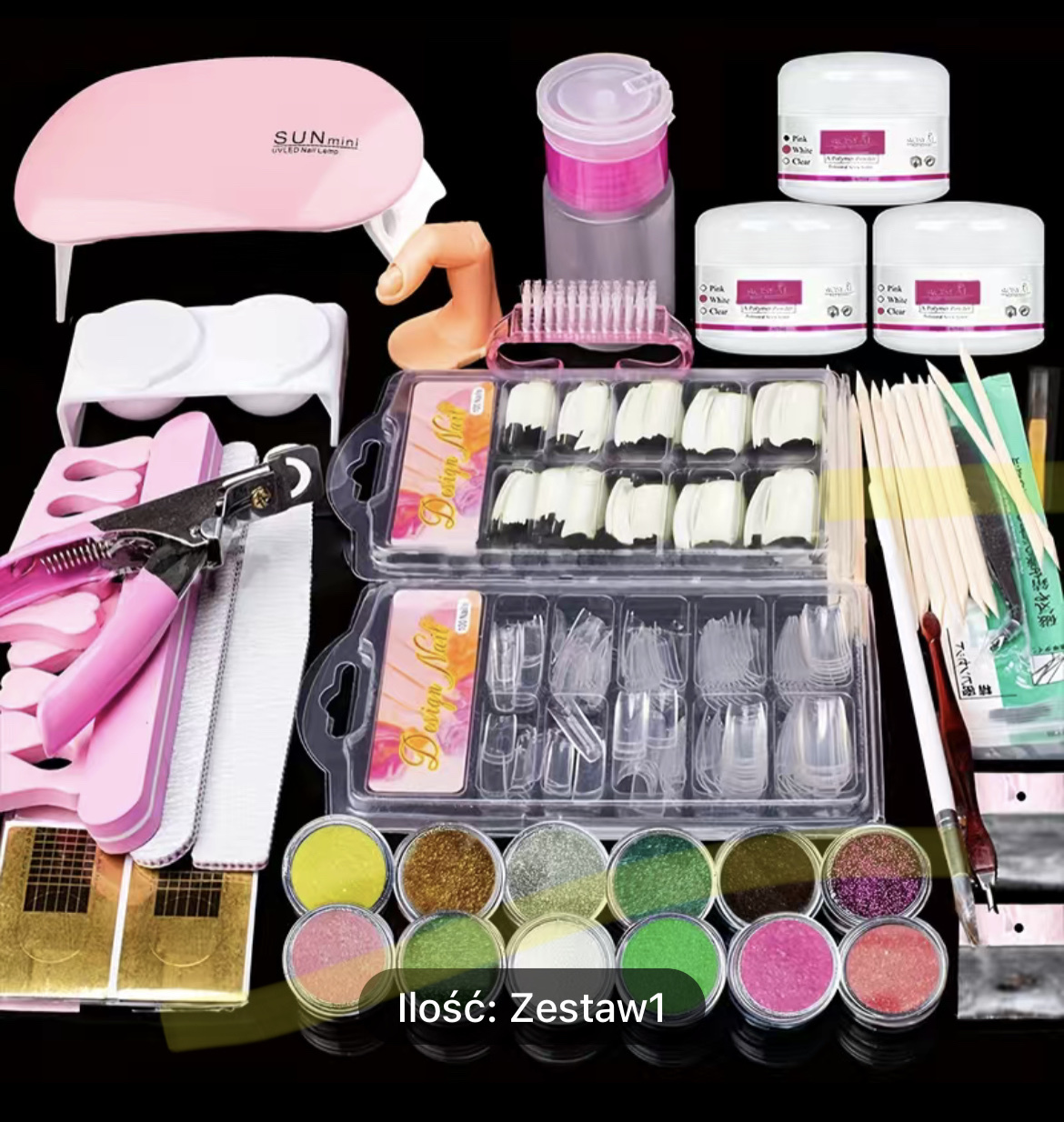 Profesjonalny zestaw do robienia paznokci | Bierutów | Kup teraz na ...