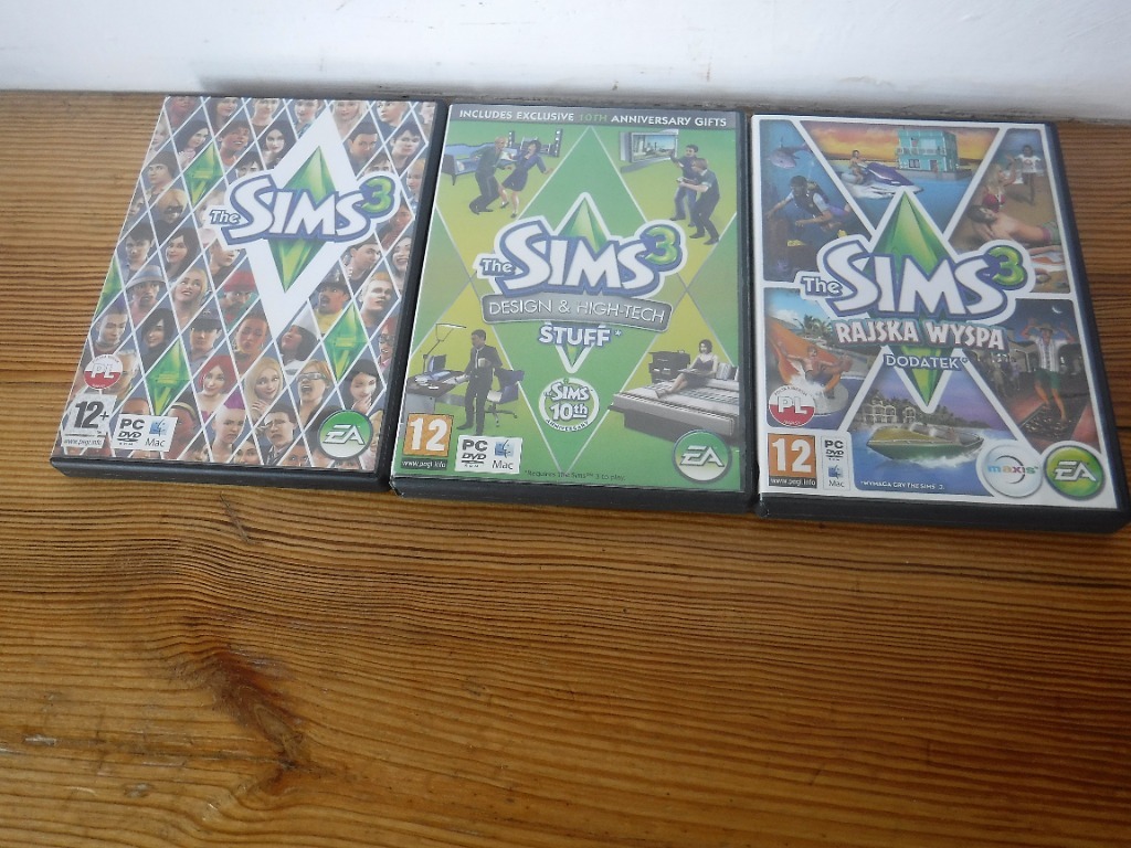 Zestaw 3 X Sims 3 DVD PC zobacz koniecznie | Dęblin | Kup teraz na ...