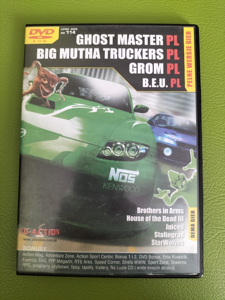 Plyta CD Action - Nr 114 Lipiec 2005 - Ghost Master + 3 inne gry ...