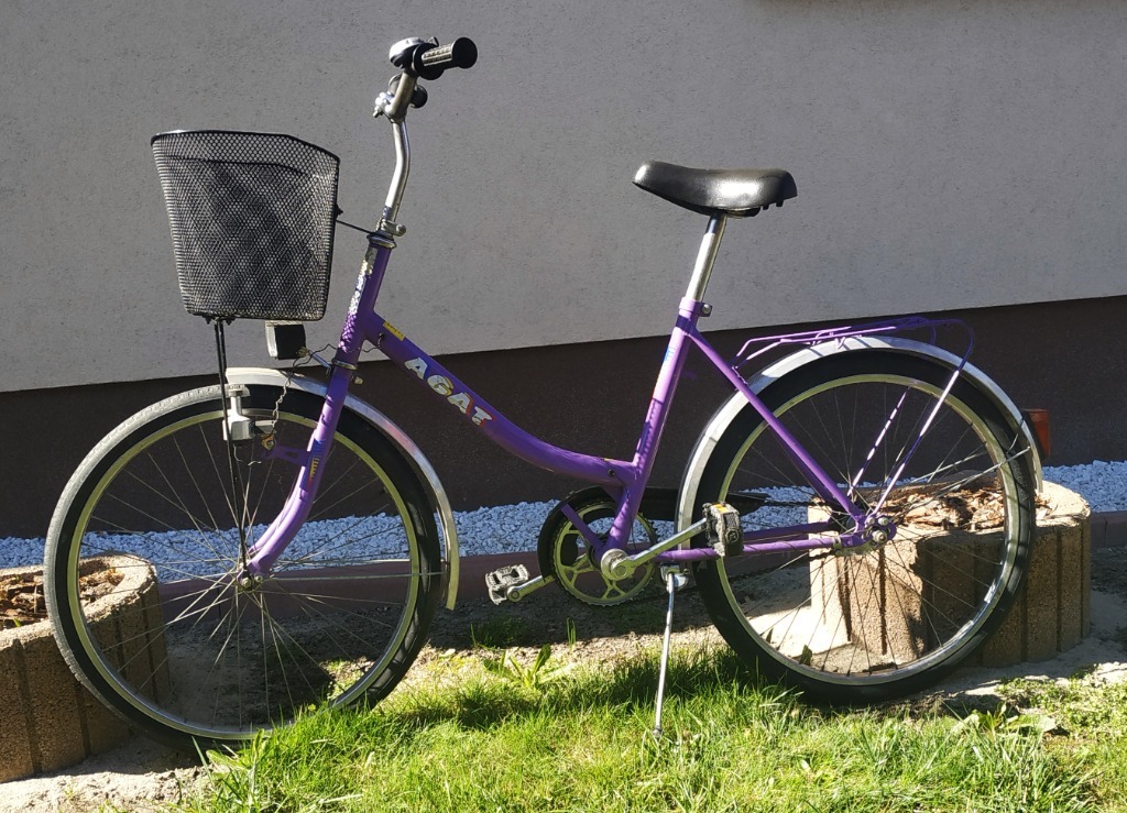 Rower ROMET AGAT 24 cale Fioletowy | Maków Mazowiecki | Ogłoszenie na ...