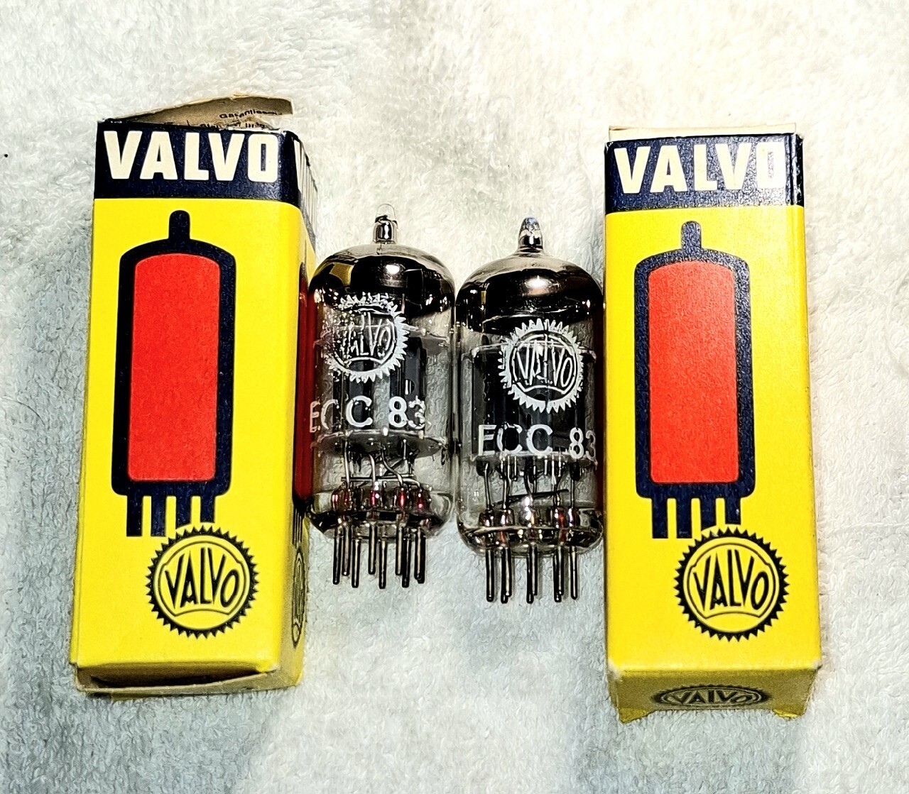 Para lamp VALVO ecc83 12ax7 NOS pomiar emisji w marcu 2025r | Warszawa | Kup teraz na Allegro ...