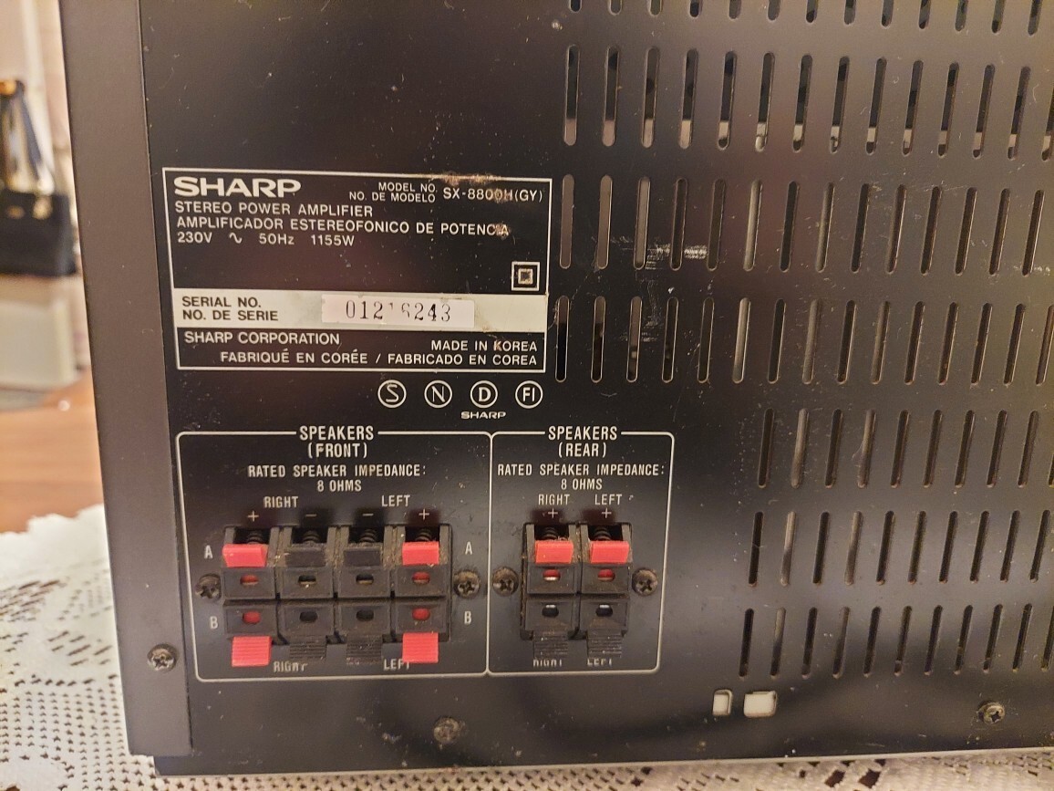 SHARP SX-8800H KONCOWKA MOCY 200+200 WATOW NA 8OHM | Częstochowa | Kup ...