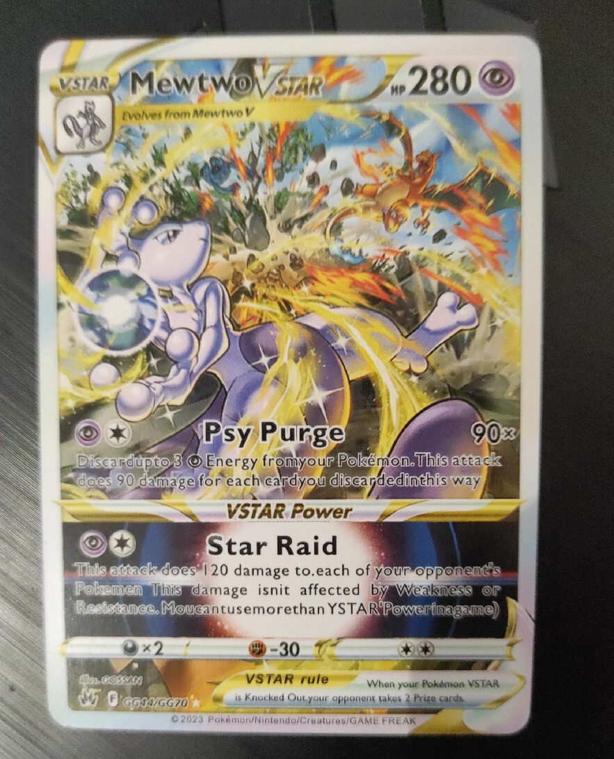 Mewtwo vstar CRZ GG44 karta pokemon | Wągrowiec | Licytacja na Allegro ...