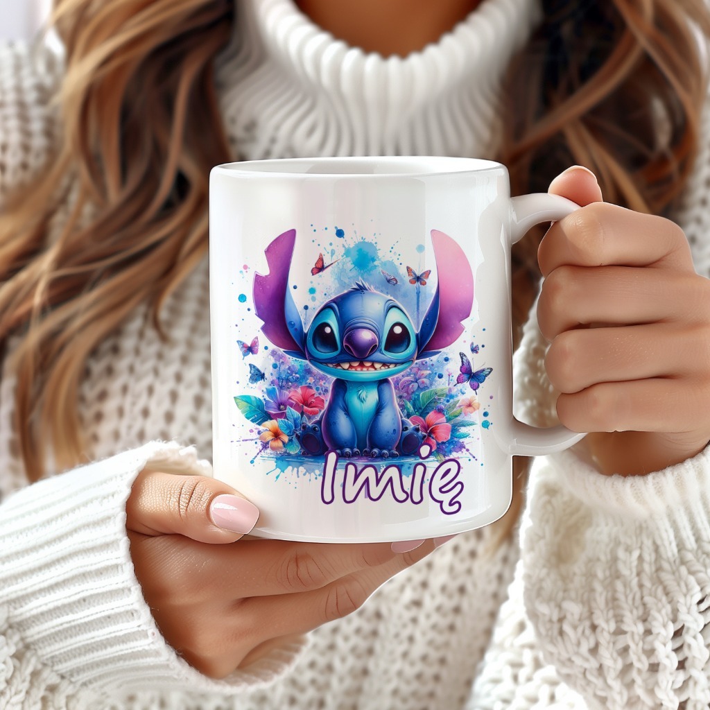 Kubek z imieniem STITCH Stich prezent urodziny imię personalizacja ...