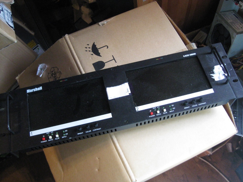 Panel 2x monitor SDI rack Marshall | Hornówek | Licytacja na Allegro ...