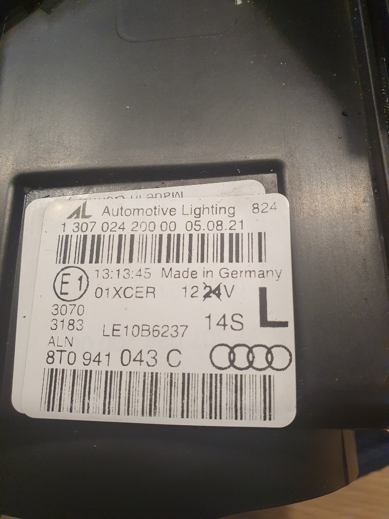 Lampa przednia lewa Audi A5 8T0 941 043 C | Limanowa | Kup teraz na ...
