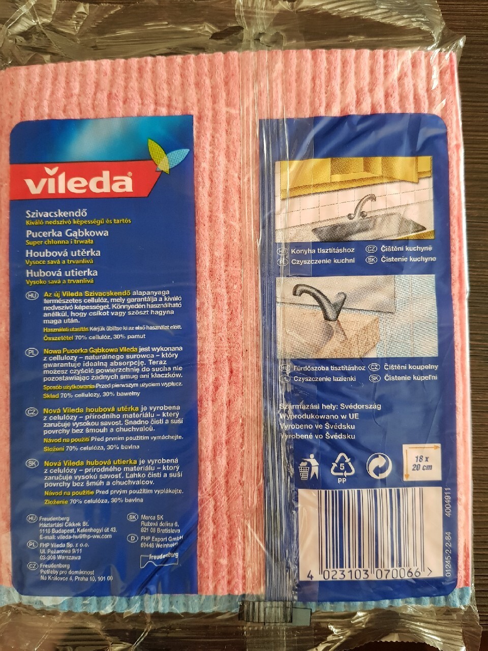 Vileda pucerka gąbkowa 3 szt w opakowaniu | Warszawa | Kup teraz na ...