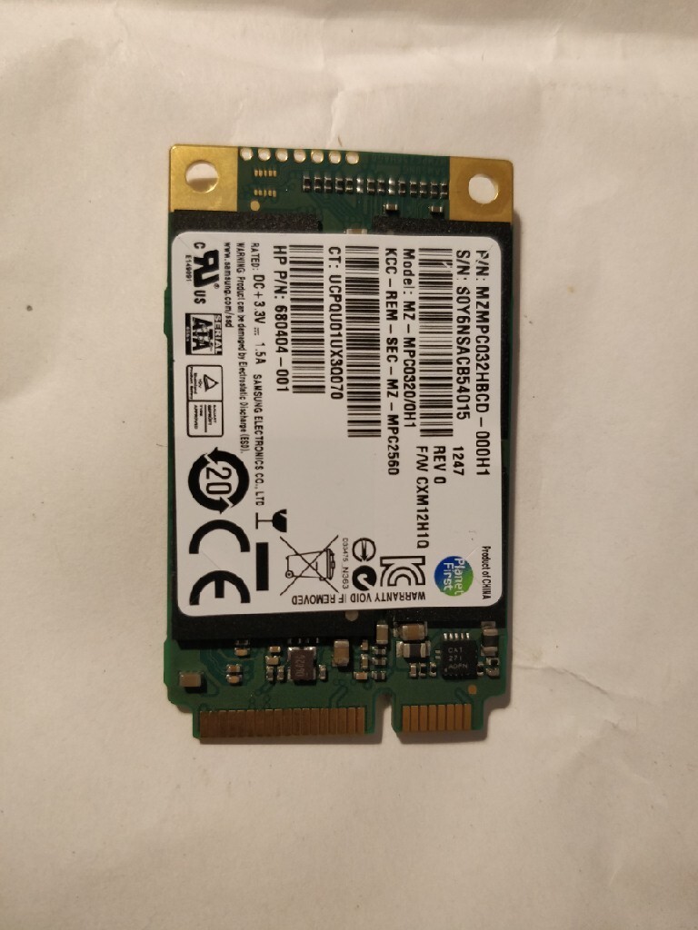 Dysk SSD Samsung mz-mpc0320/0h1 mSATA | Lublin | Kup teraz na Allegro ...