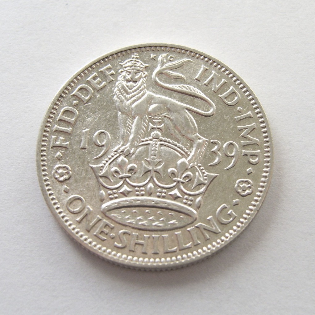 1 Shilling 1939 - Wielka Brytania Ag | Kraków | Licytacja na Allegro ...